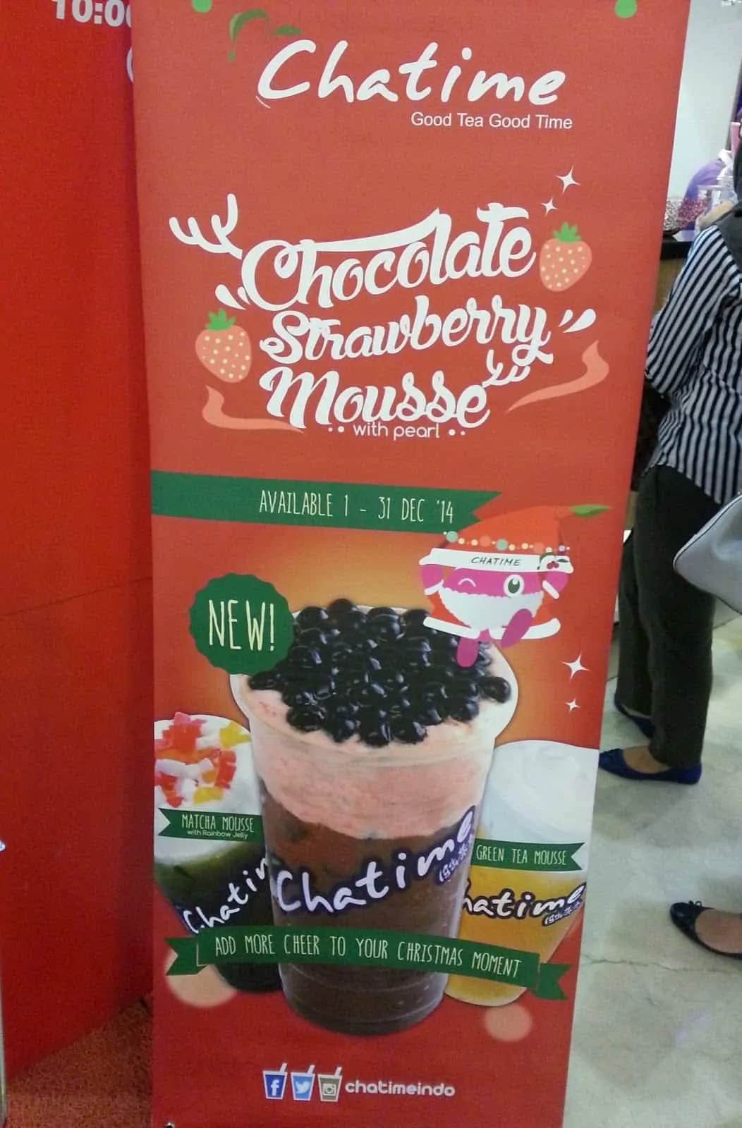 Chatime’s Flavour of Christmas: Chocolate Strawberry Mousse – mochinesu
