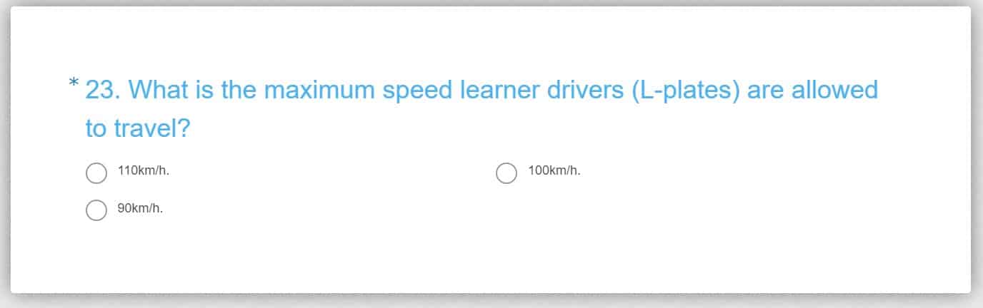 Tes Teori Australia Driver License (WA) – mochinesu