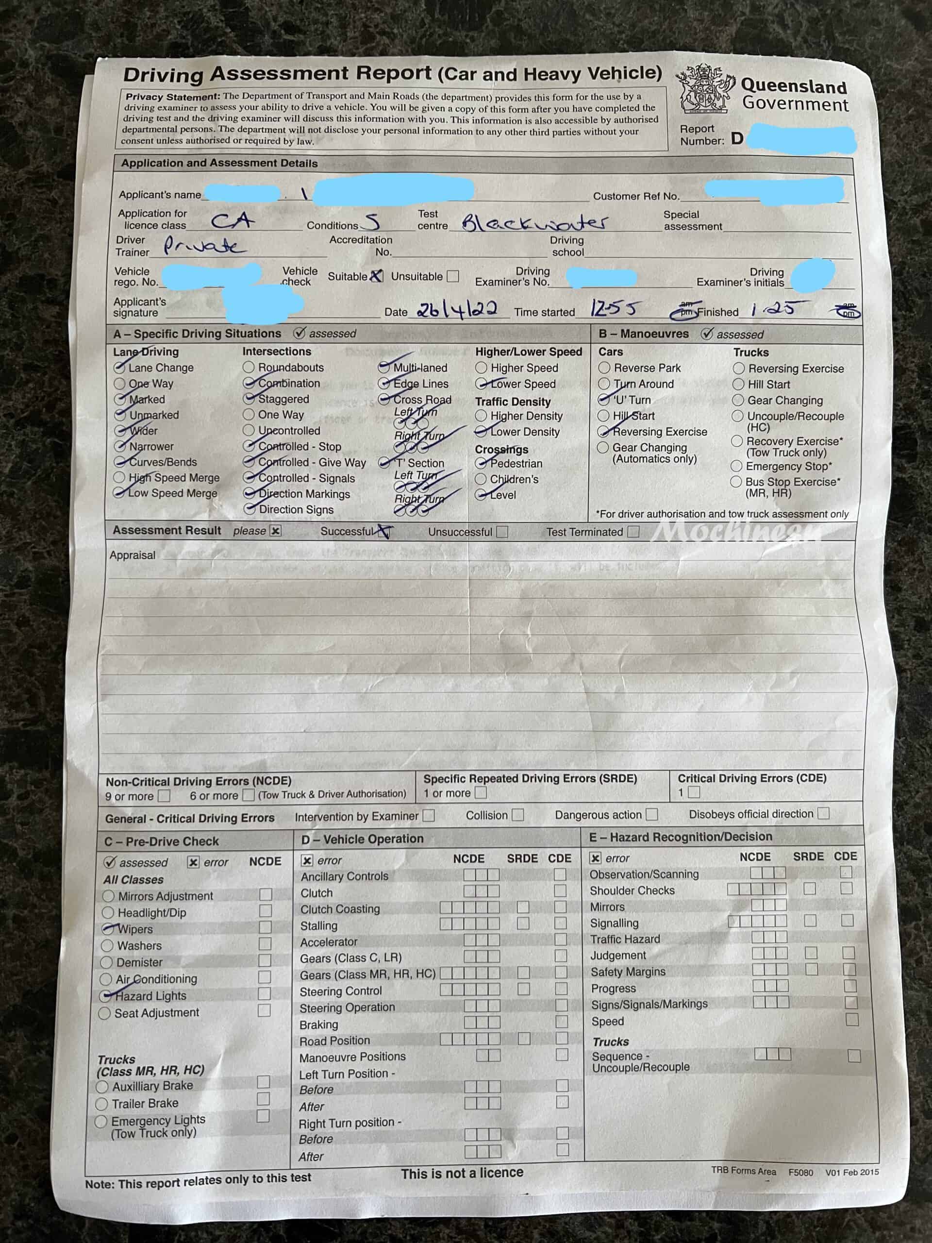 Lulus Tes Teori dan Praktek Australia Driver License (QLD) – mochinesu